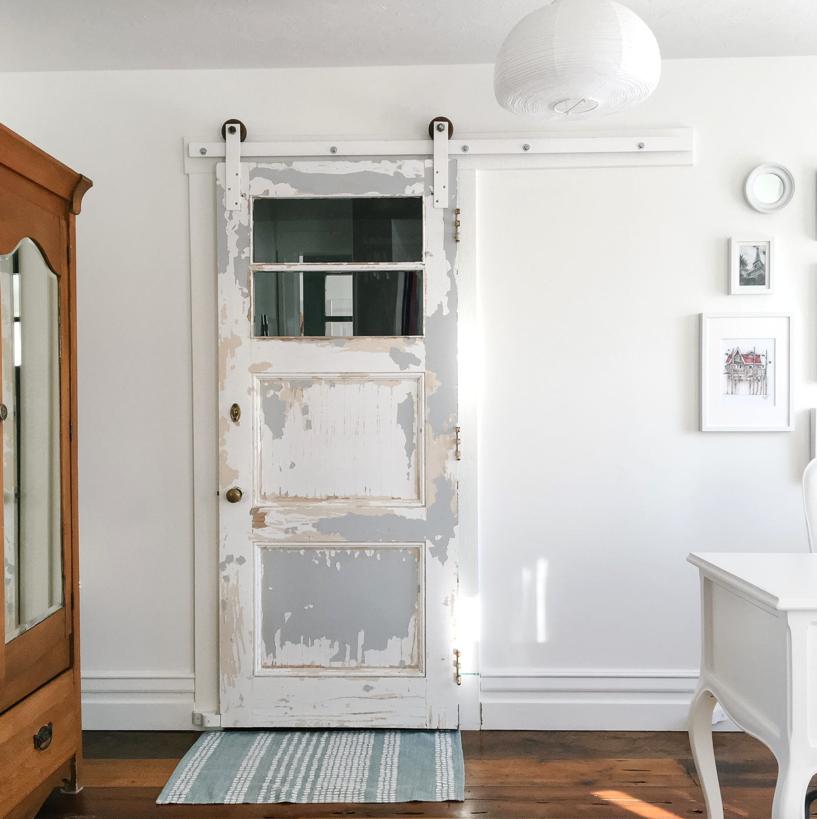 How to make your own barn door track hardware | Design The Life You ...